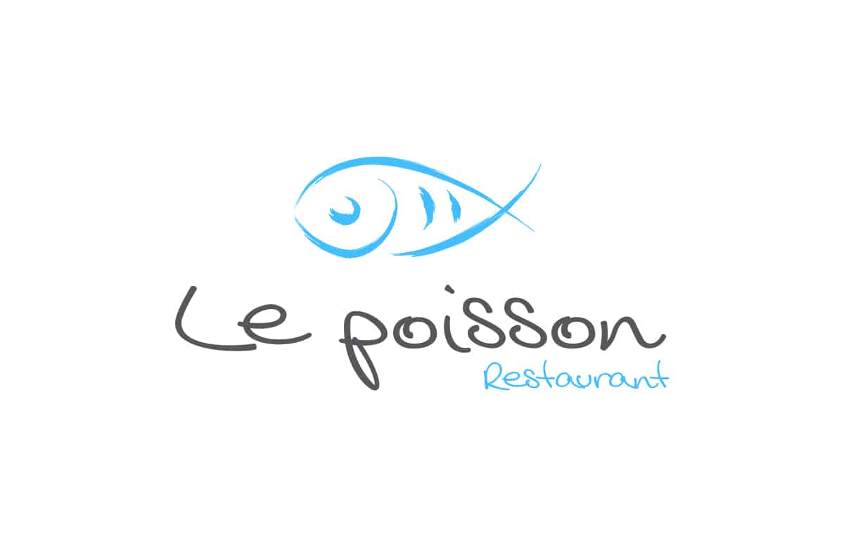 Logo ristorante Le Poisson: identità visiva raffinata | Creativemotions