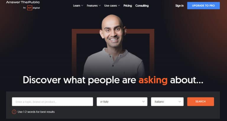 Answer the Public: guida completa per keyword e SEO | Creativemotions